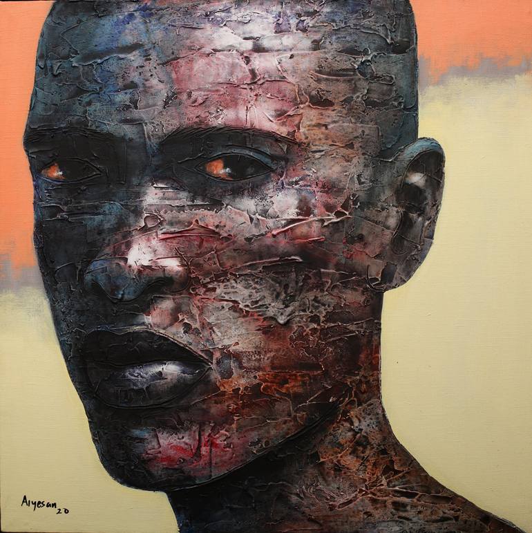 Hombre Painting by segun aiyesan | Saatchi Art