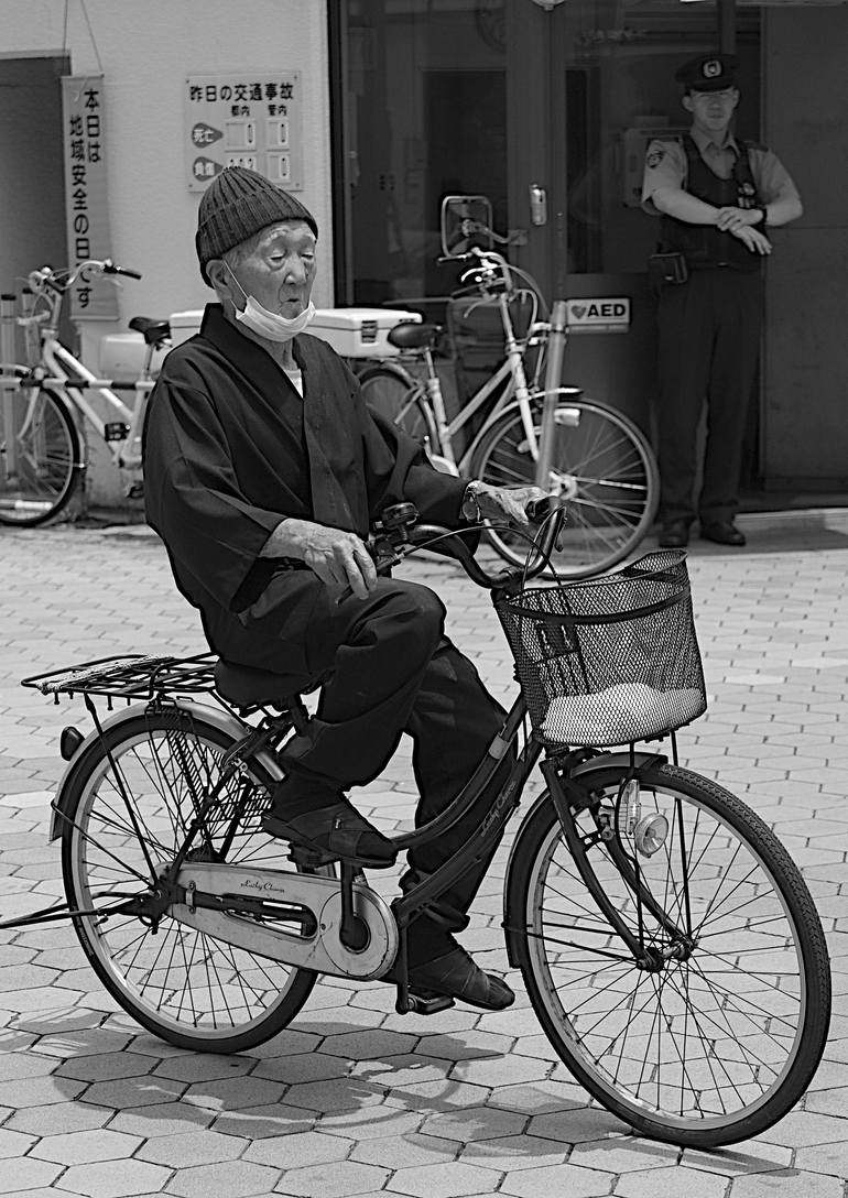 Man on Bike, Tokyo - Limited Edition 1 of 10 Photography by Daniel ...