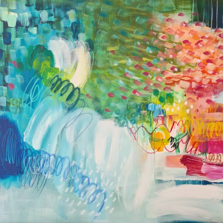 Cala Macallareta Painting by Victoria Gonzalez Colotta | Saatchi Art