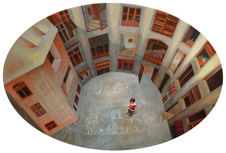 Without perspective Painting by Hrjoghe Ciubucciu Ioana | Saatchi Art