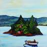 Norwegian Island Painting by Kathy Halper | Saatchi Art