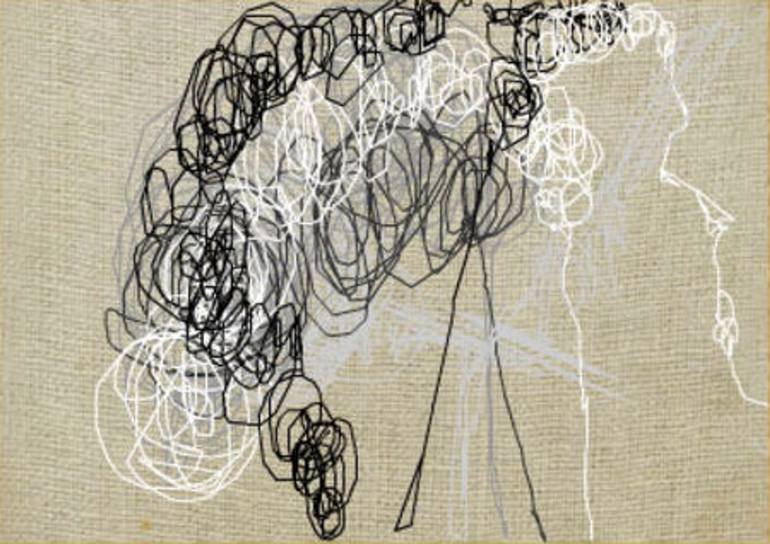 detaile from a very minimalist painting Painting by Ronit Roth ...