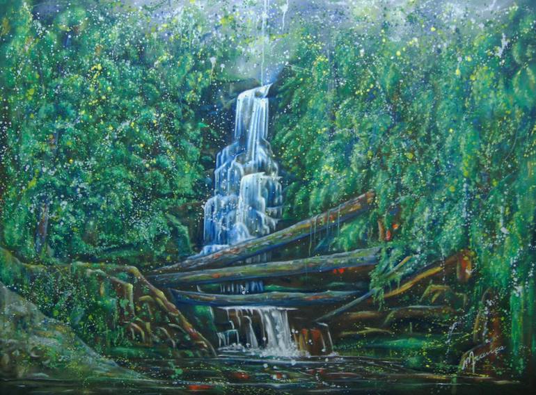 Paradise Painting by Marcio Franca Moreira | Saatchi Art