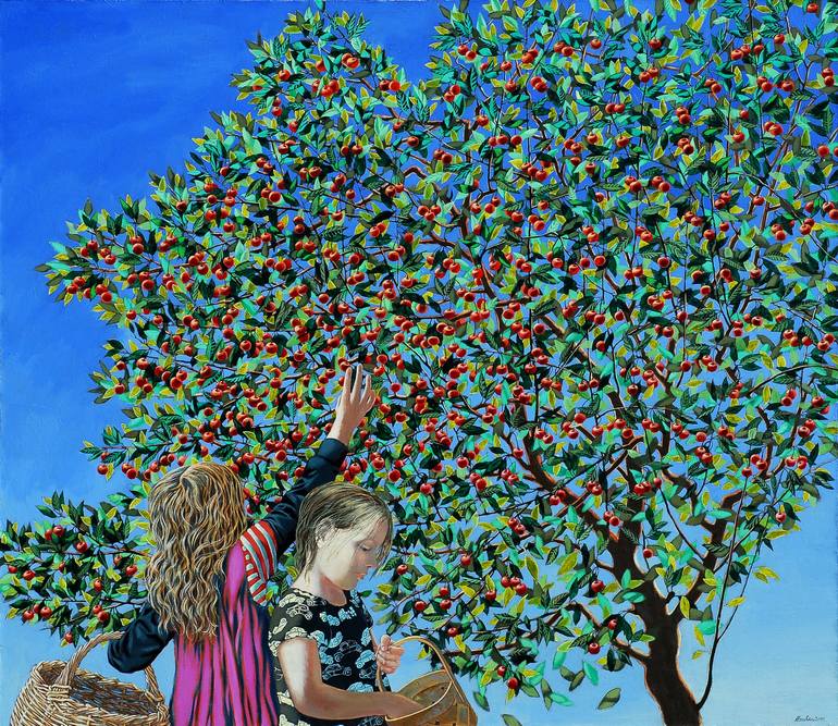Sisters. Painting by Liena Baklane | Saatchi Art