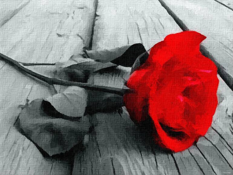 Wilted Rose (limited edition 2 of 25) Painting by Brian Joseph ...