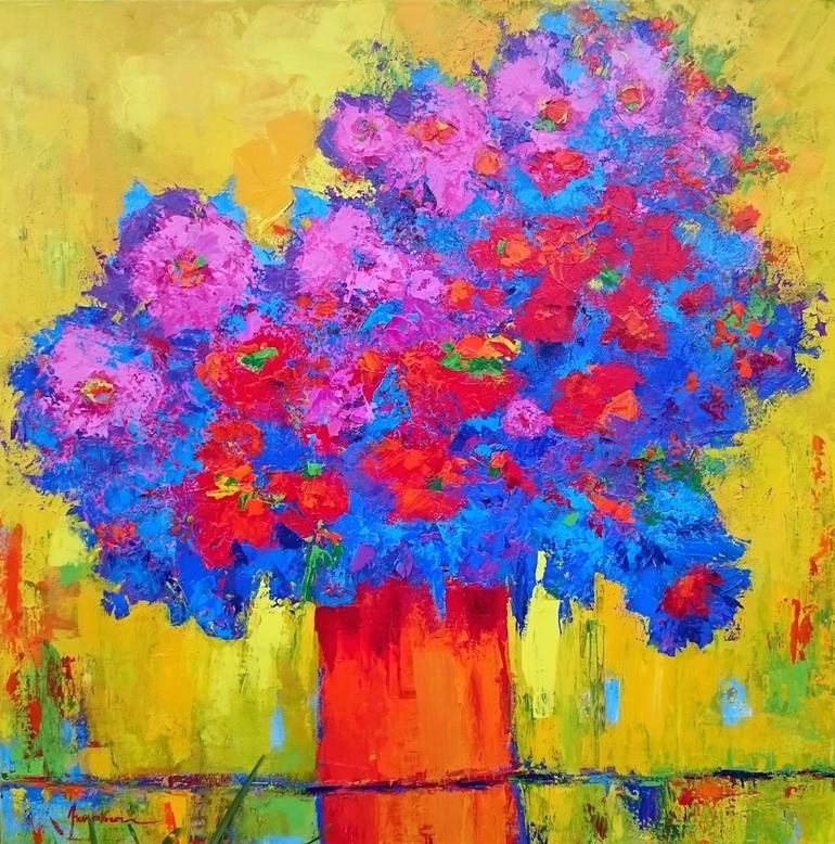 FLORAL Still Life No. 8 Painting by Patricia Awapara | Saatchi Art