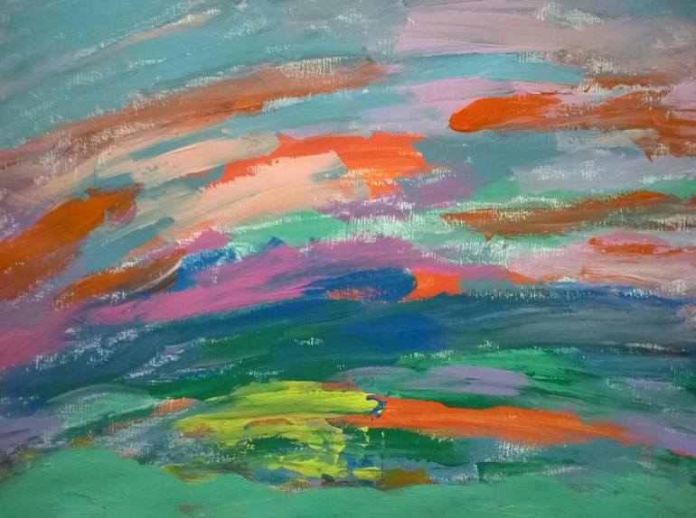 autumn warmth no.103 Painting by Yu He | Saatchi Art