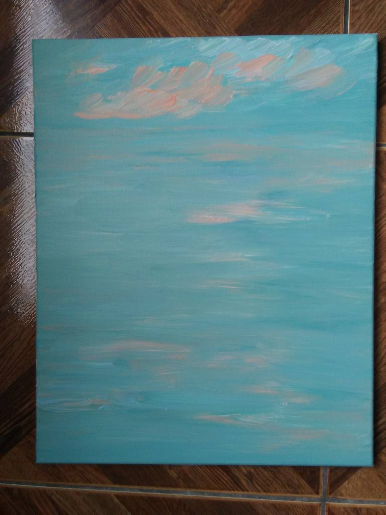 Seaside. Evening no.401 Painting by Yu He | Saatchi Art