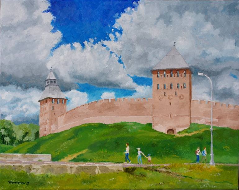 Novgorod, The Great, on Excursions Painting by Juri Semjonov | Saatchi Art