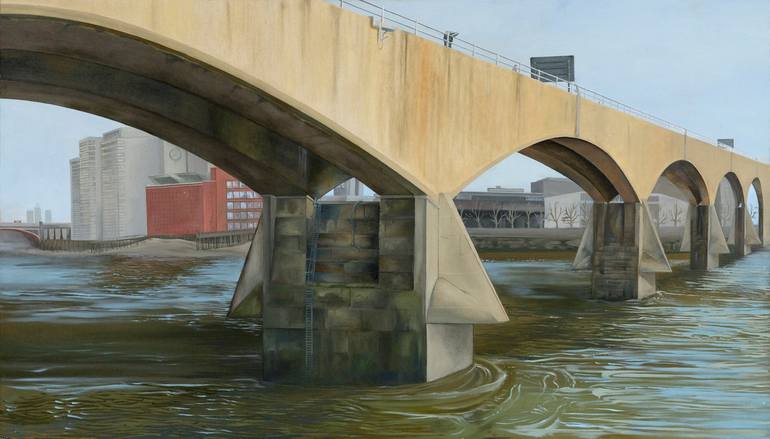 Waterloo Bridge Painting by Miranda Benzies | Saatchi Art