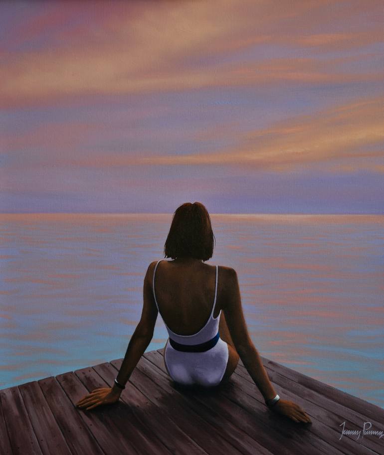 Sunset Vigil Painting by Johnny Popkess | Saatchi Art