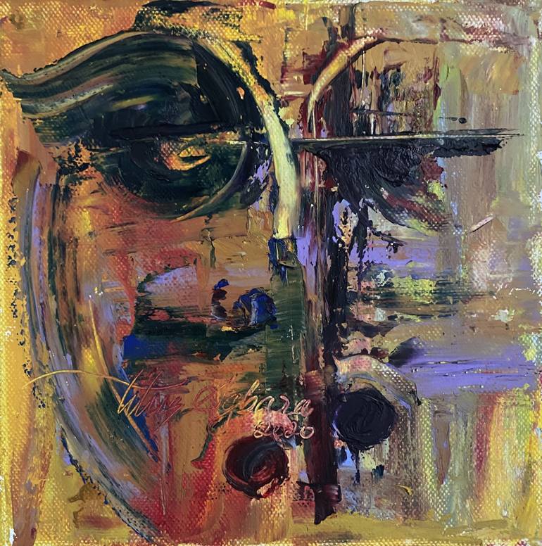 The spirit within Painting by TITUS AGBARA | Saatchi Art