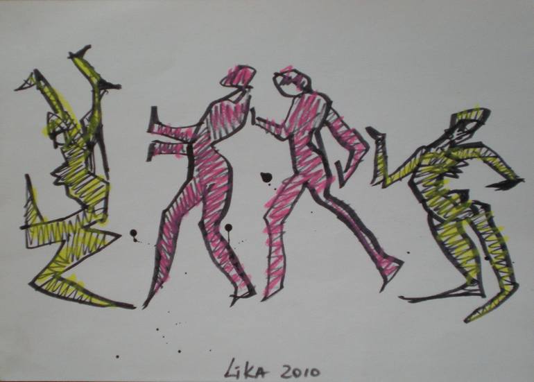 Walking Drawing by Lika Volchek | Saatchi Art