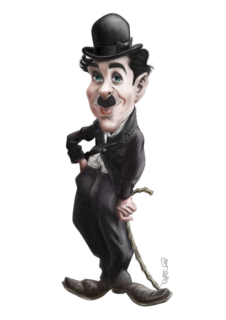 Chapplin Painting by Ricardo Soares | Saatchi Art