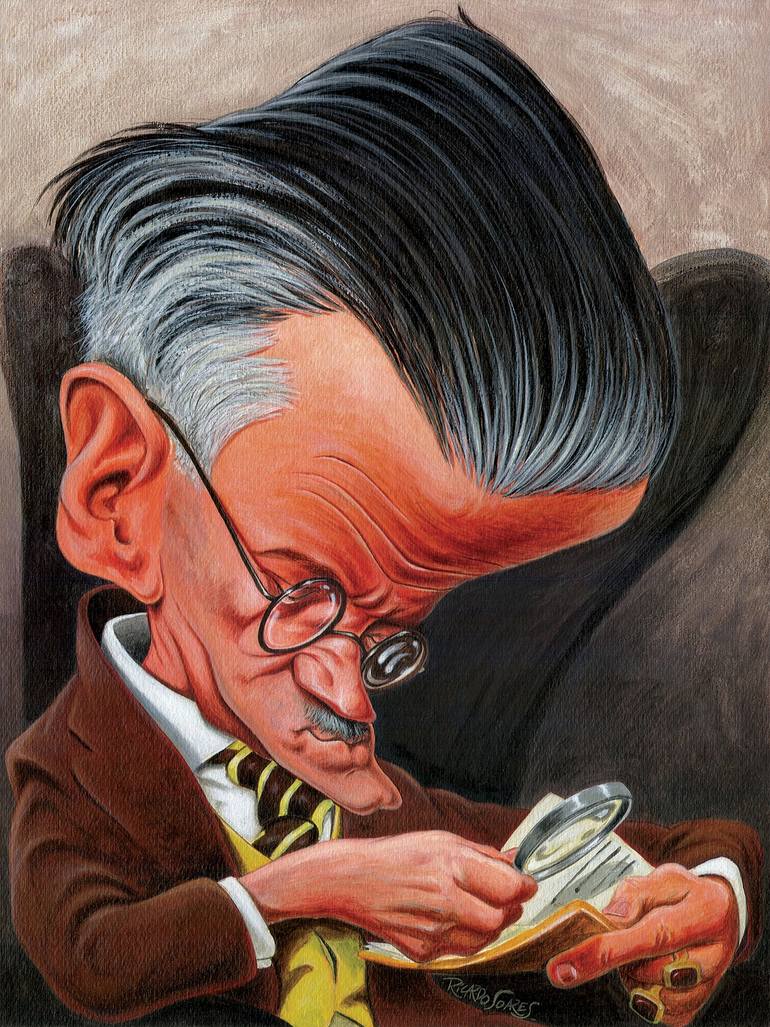 Cartoon James Joyce