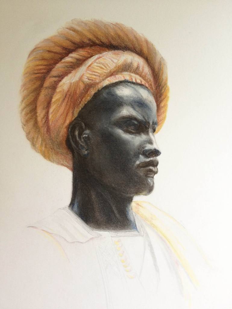 Soudan Man Drawing by Larry Aarons | Saatchi Art
