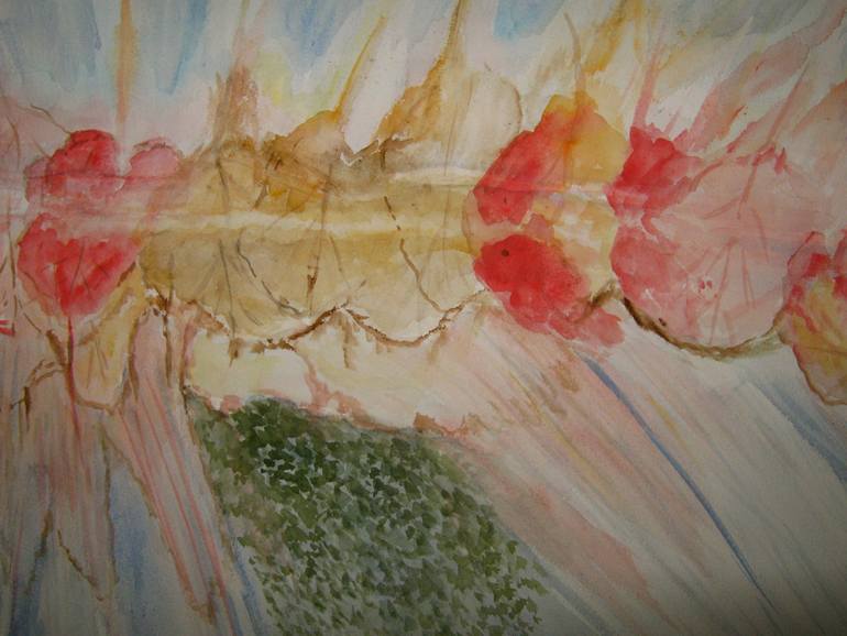 rusty leaves Painting by Myrna Robinson | Saatchi Art