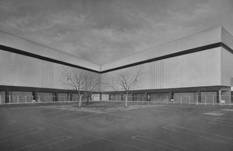 dead malls Painting by Roy Andres Hofer | Saatchi Art