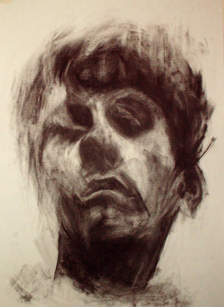 Blurred Self Drawing by Joe Brown | Saatchi Art