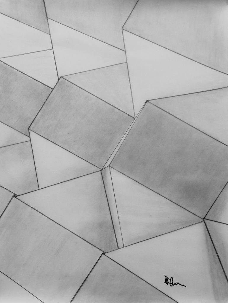 Collision Drawing by Vernon Crumrine | Saatchi Art