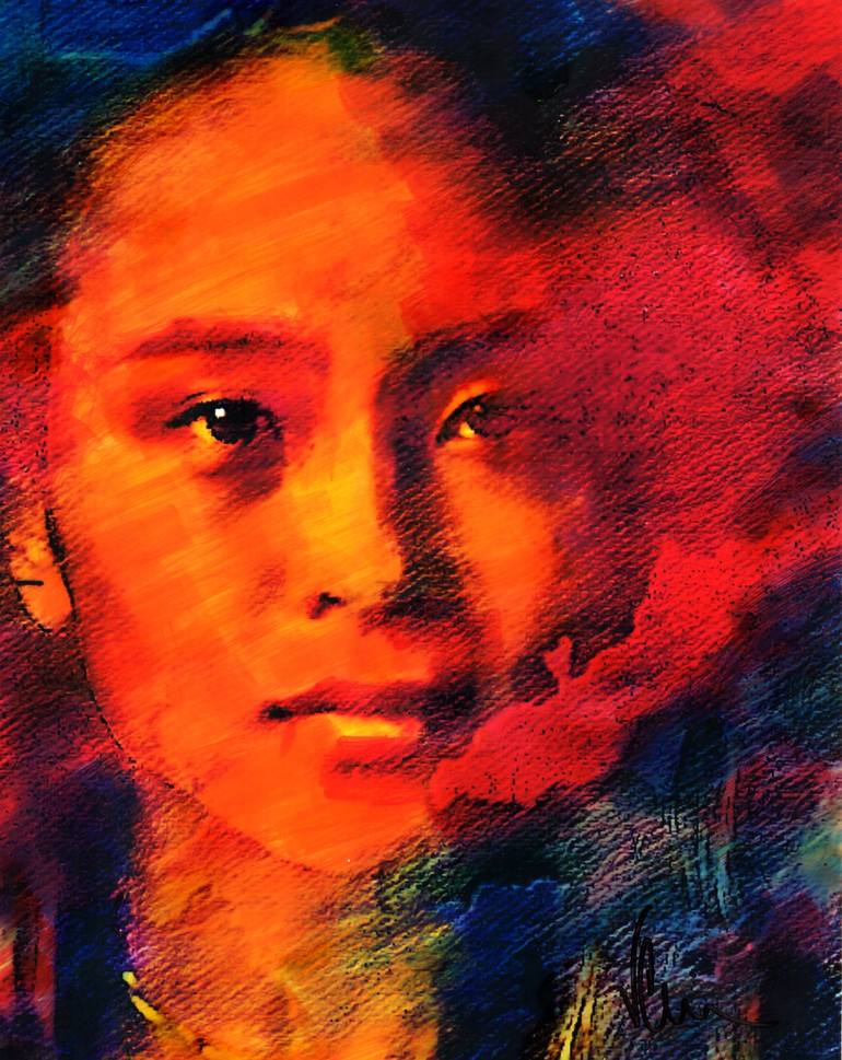 Miss Saigon Painting by Vernon Crumrine | Saatchi Art