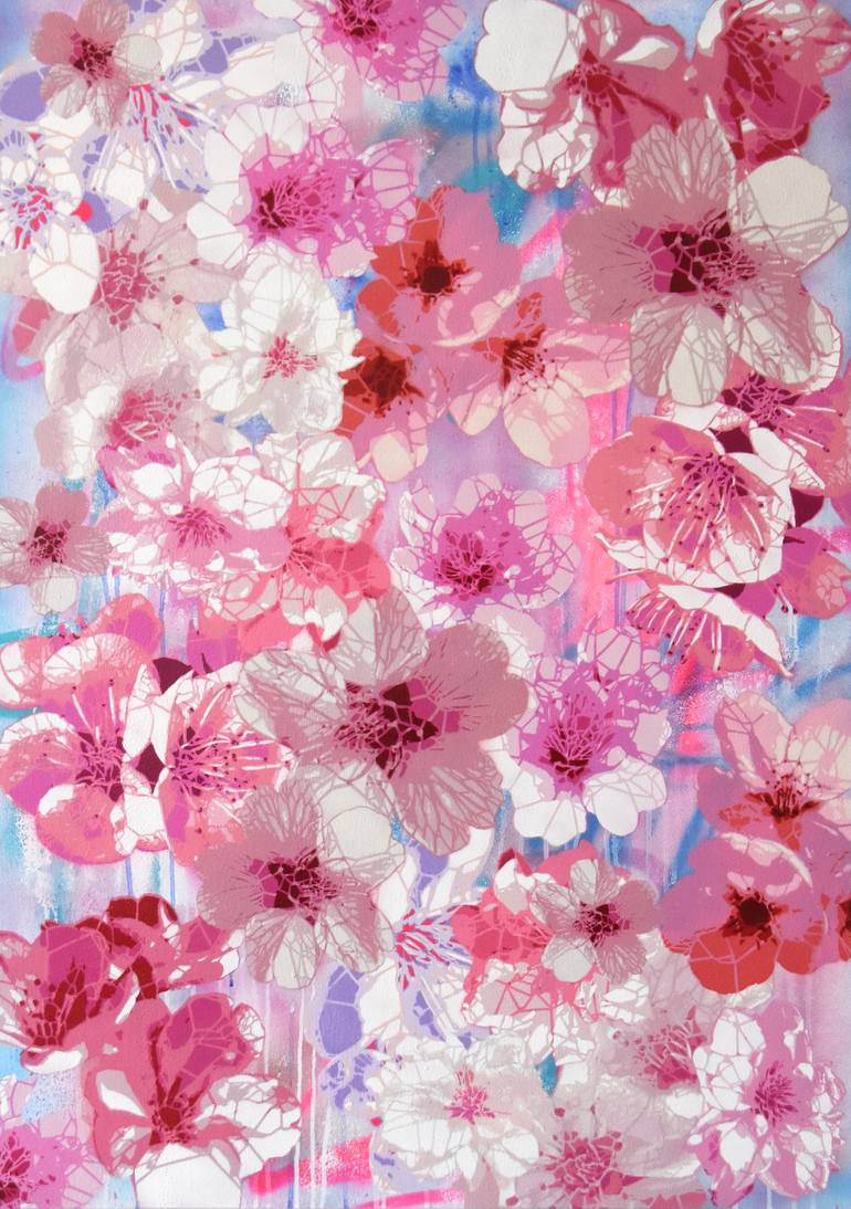 Sakura Hanami - Elevate Painting by Campbell La Pun | Saatchi Art