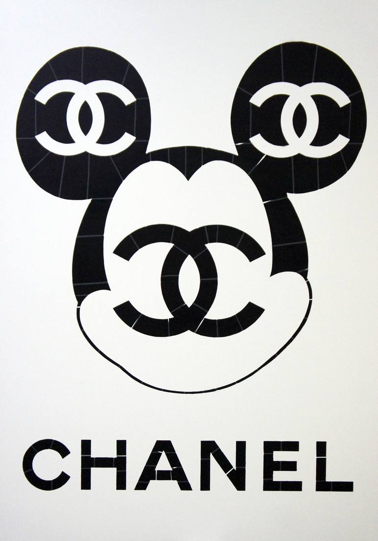 Mickey Chanel White (Ed. 2 of 6) Painting by Campbell La Pun | Saatchi Art