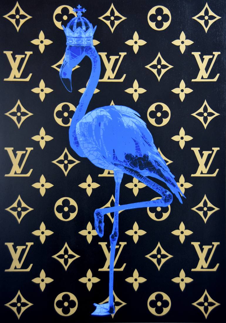 LV Flamingo - Thirst Painting by Campbell La Pun | Saatchi Art