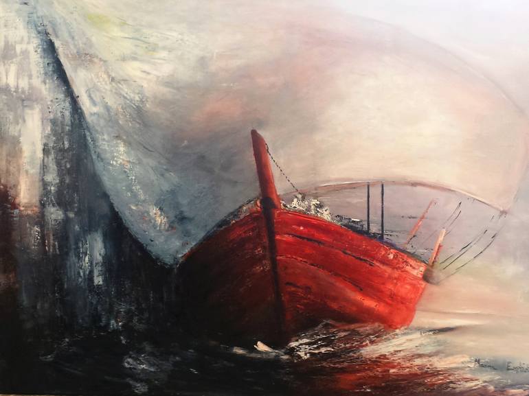 'The turning point II' Painting by Marina Emphietzi | Saatchi Art