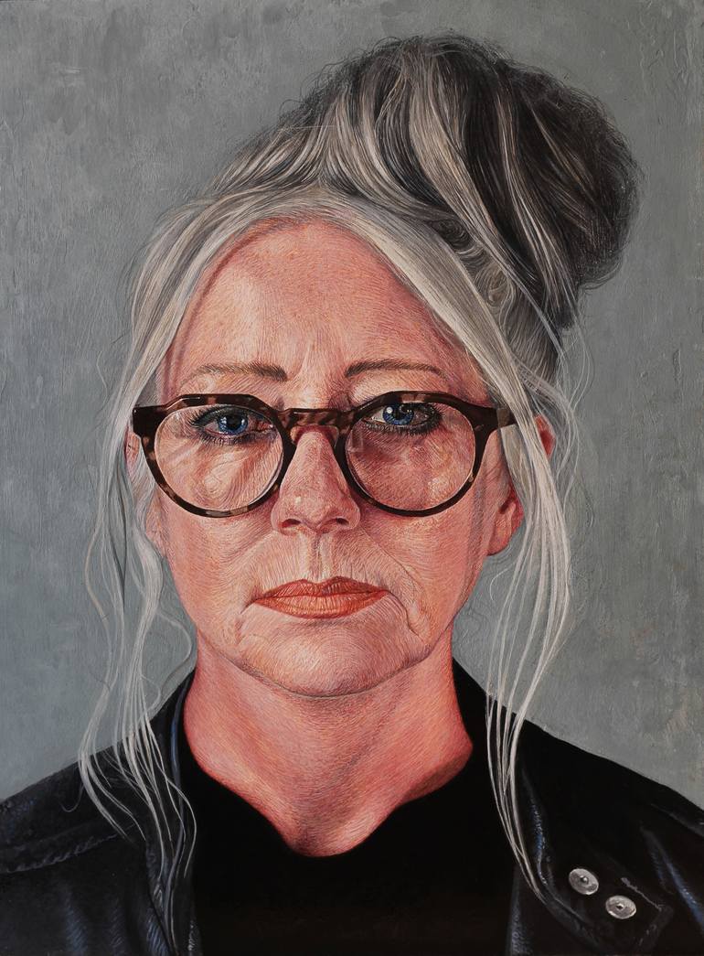 Portrait Of Jen Painting by Alan Coulson | Saatchi Art