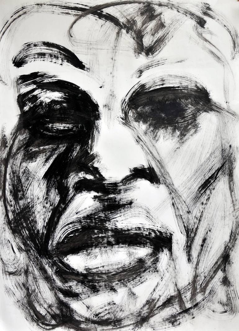 Wordless confrontation Drawing by mandrill emslie | Saatchi Art