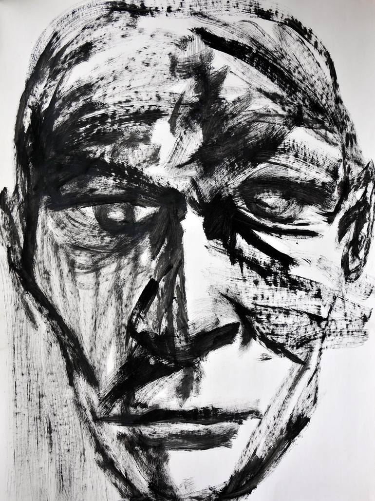 Wordless confrontation Drawing by mandrill emslie | Saatchi Art