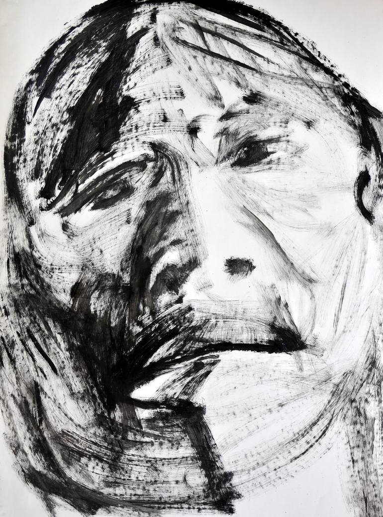 Wordless confrontation Drawing by mandrill emslie | Saatchi Art