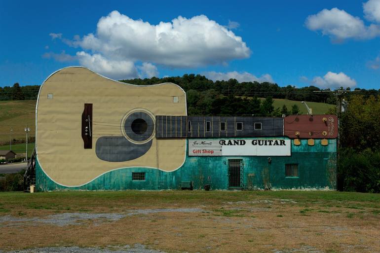 Building Shaped Like A Guitar Photography by John Oakes | Saatchi Art