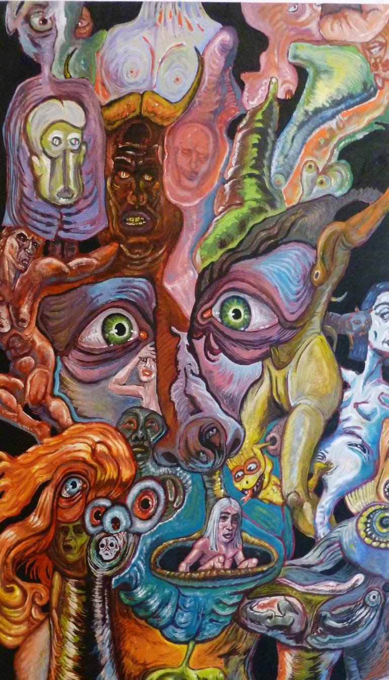 The Confluence of Ambiguity Painting by Michael Chomick | Saatchi Art