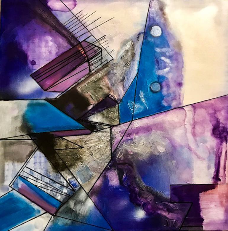 CUBIC SPACE Painting by HOMI DAVIER | Saatchi Art