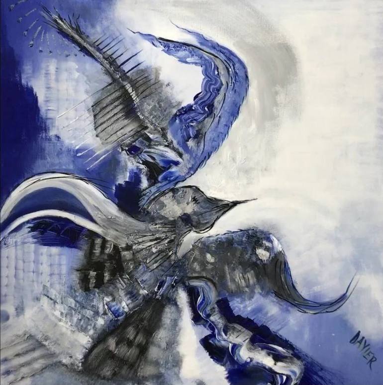 FLY BIRDIE Painting by HOMI DAVIER | Saatchi Art