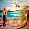 Zorba Painting by Edward Lighthouse | Saatchi Art
