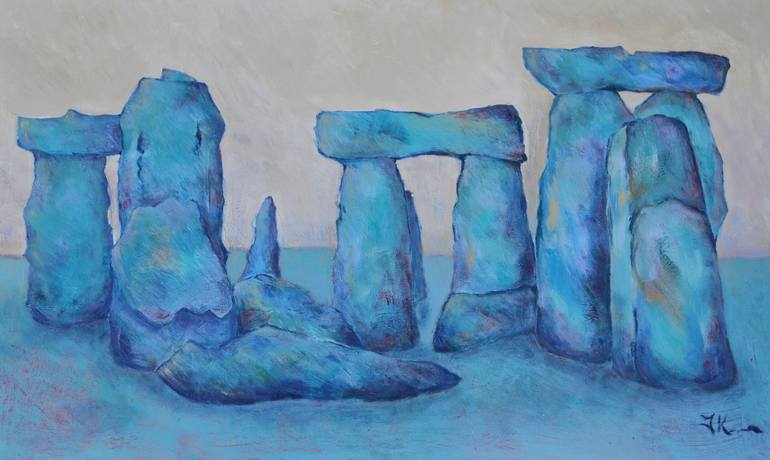 Stonehenge Painting by Jane Greensitt | Saatchi Art