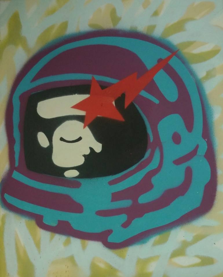 Sputnik Painting by Kevin Santos NAC NAK NACSTAR | Saatchi Art