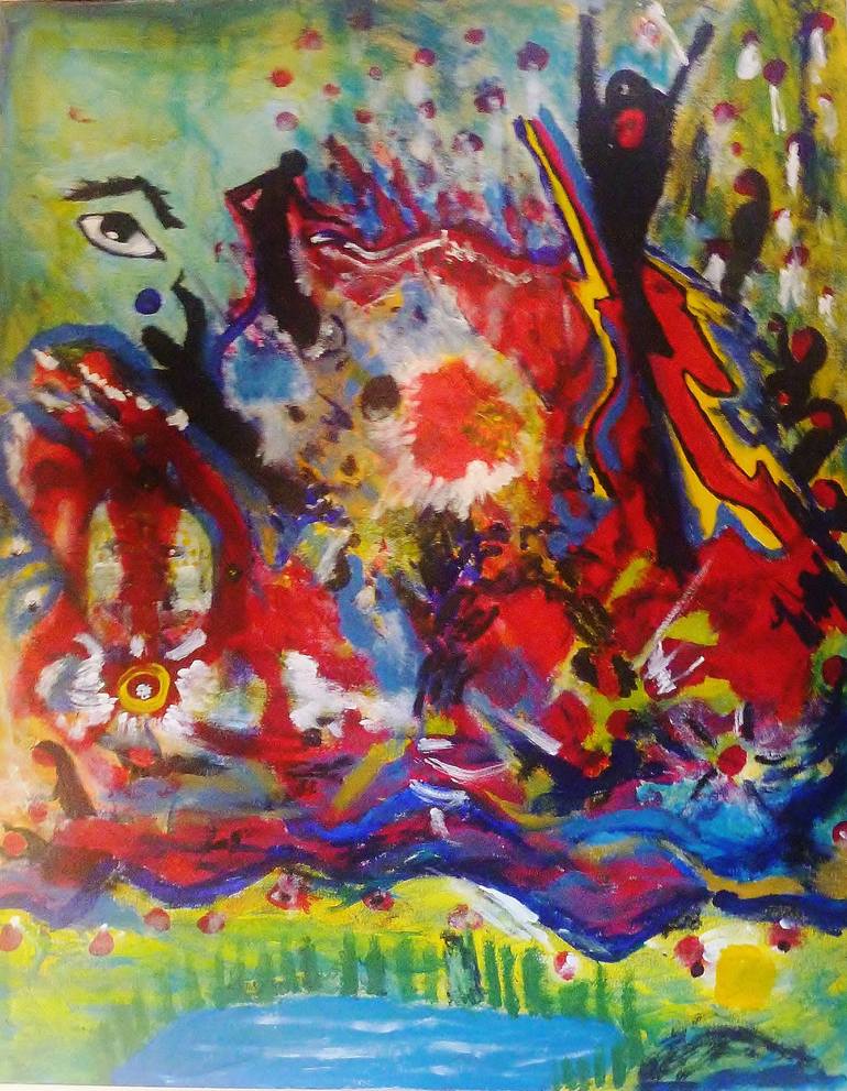 Anger Painting by Lonzo And Karen Lucas | Saatchi Art