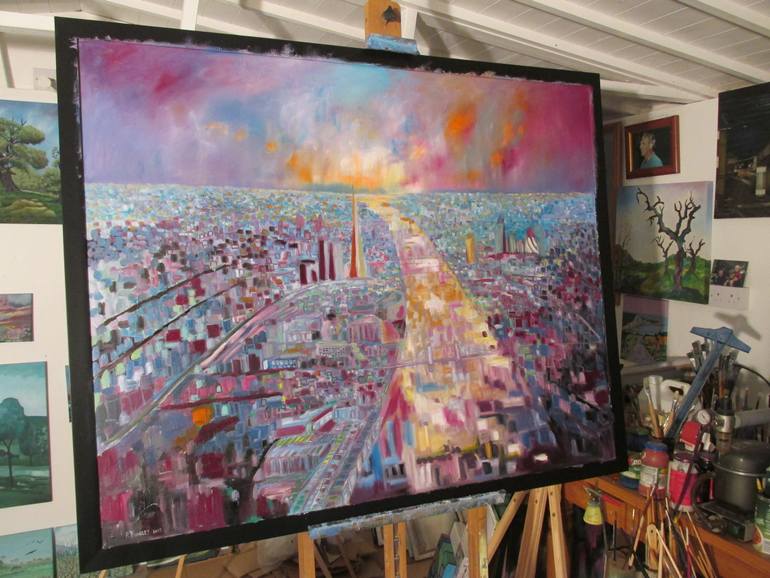 London - Thames. Painting by Pierre Lamont Dingley | Saatchi Art