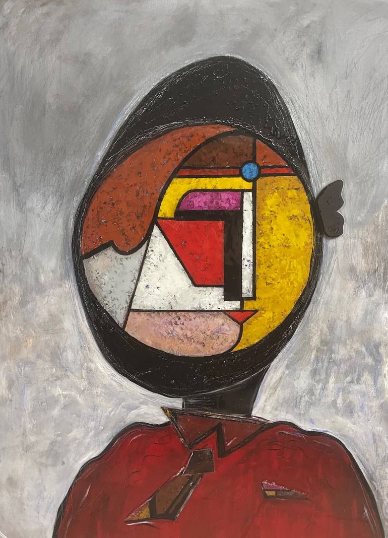 Descarado with a Tie Painting by William Braemer | Saatchi Art