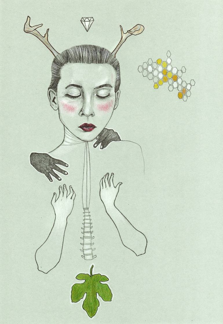 kış gibi Drawing by Amylin Loglisci | Saatchi Art