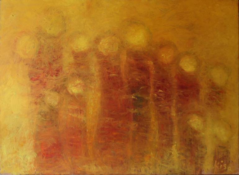 Group of Figures Painting by Kisa Kisa | Saatchi Art