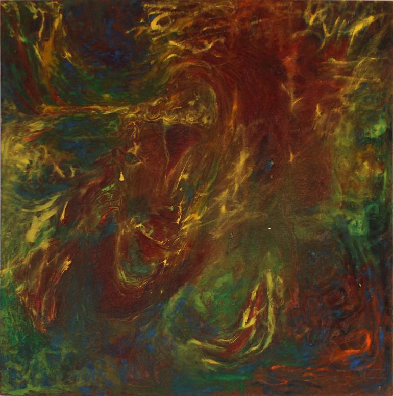 Dinosaur's Head Painting by Kisa Kisa | Saatchi Art