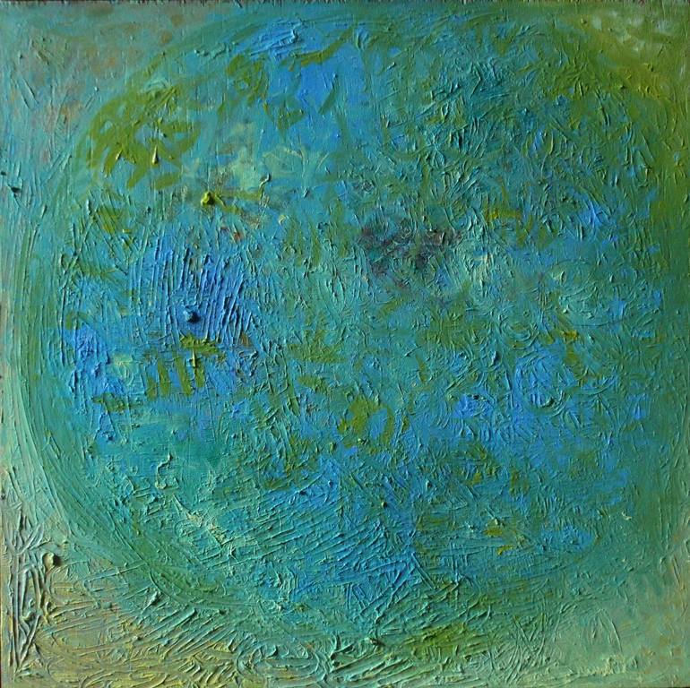 Little Blue World (Privately Owned) Painting by Kisa Kisa | Saatchi Art