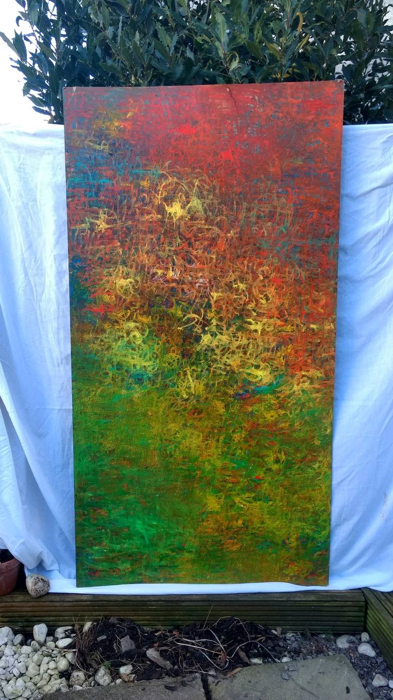 Alien Communication - Life Forms (Privately Owned) Painting by Kisa ...