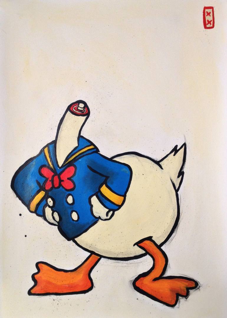 Headless Donald Duck Painting by Davide Aletti | Saatchi Art