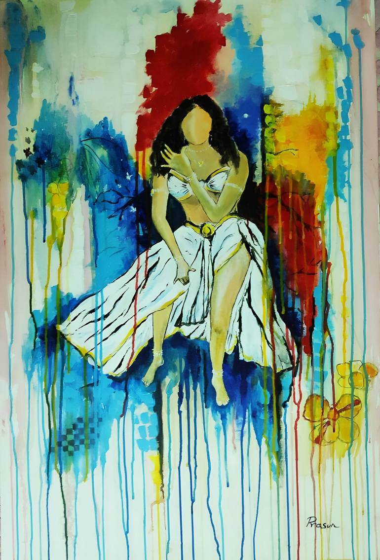 The Dance Queen Painting by PRASUN ROYCHOUDHURY | Saatchi Art